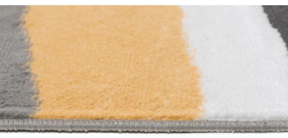 Kusový koberec PP Mark žlutý 200x200cm