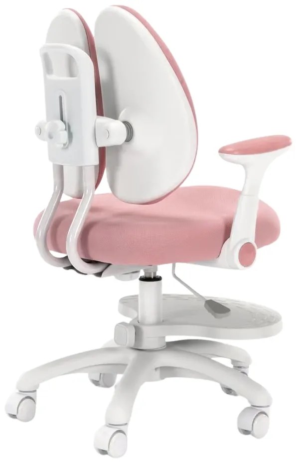 Dětská rostoucí židle Neoseat KIDDY TWO — látka, růžová