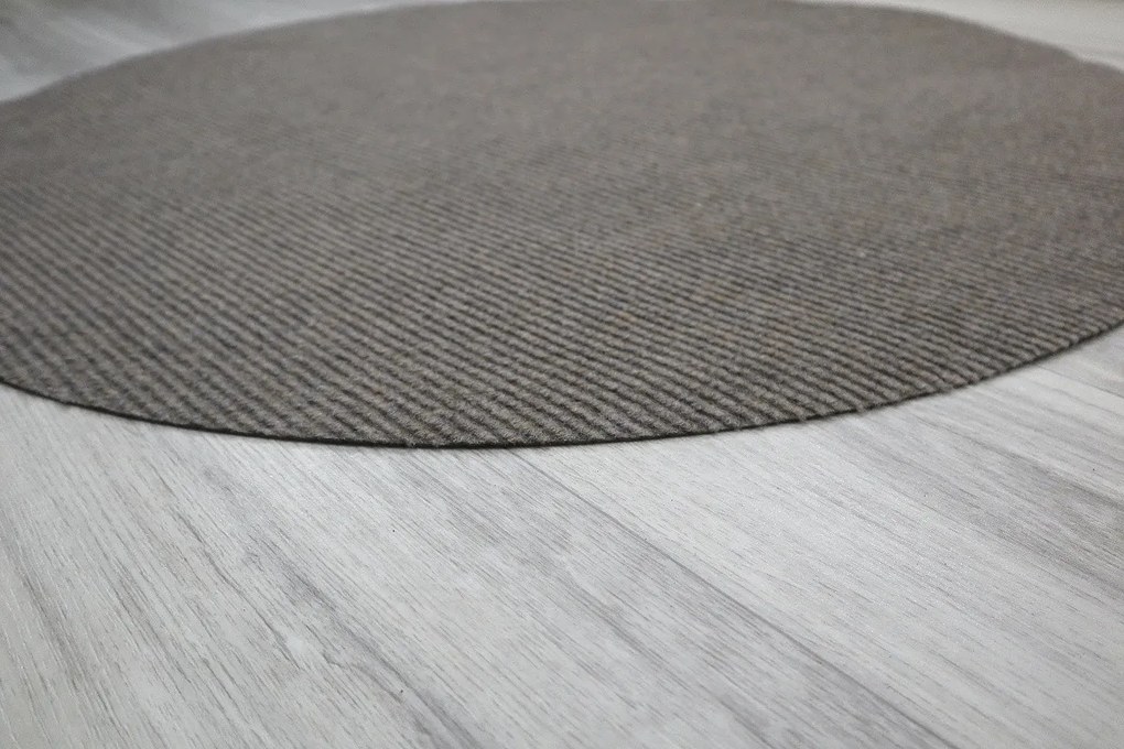 Vopi, Kusový koberec Quick step béžový kruh, 80x80 (průměr) kruh, béžová, chodba / předsíň