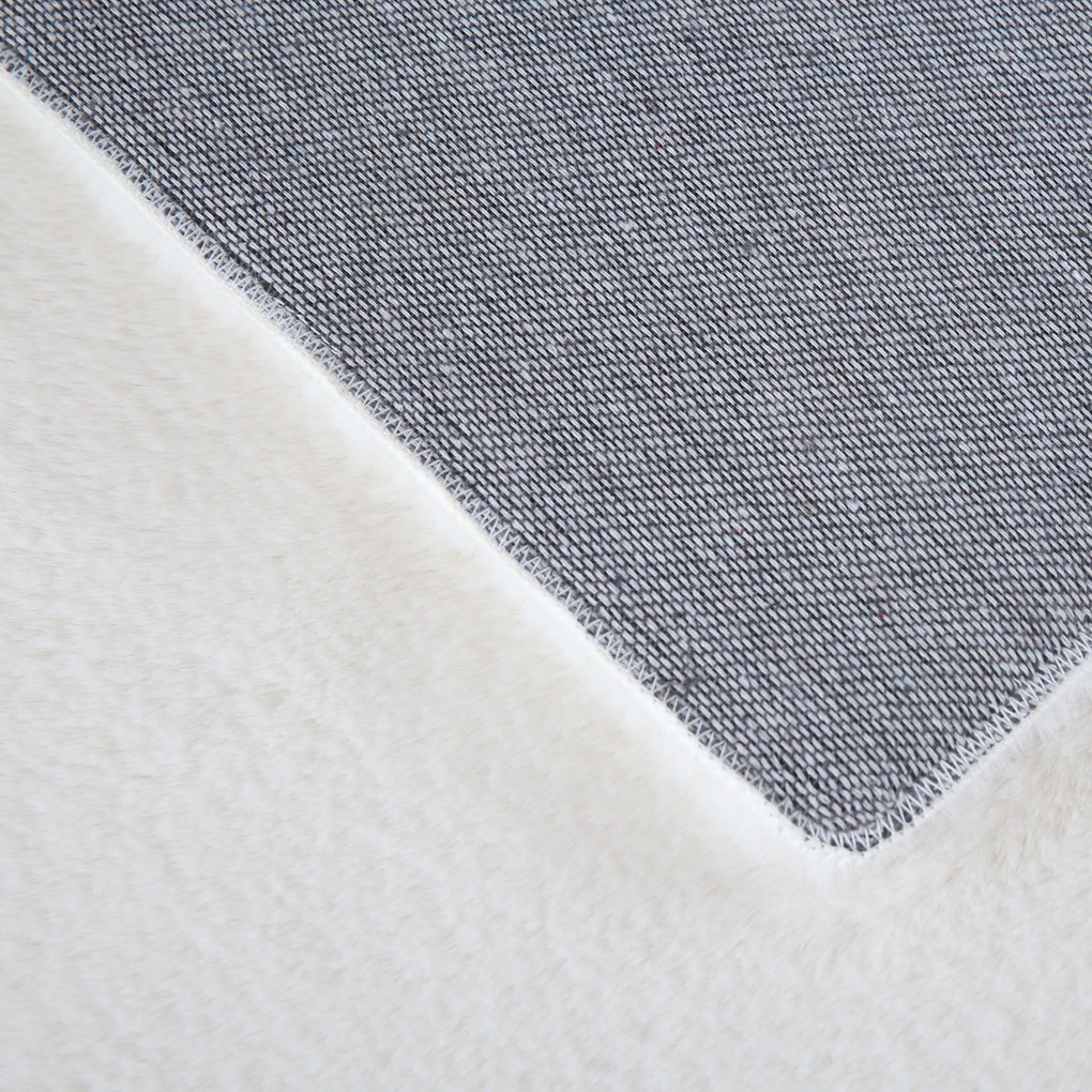 Ayyildiz, Kusový koberec Pouffy 5100 Cream, 200x290, bílá, obývací pokoj