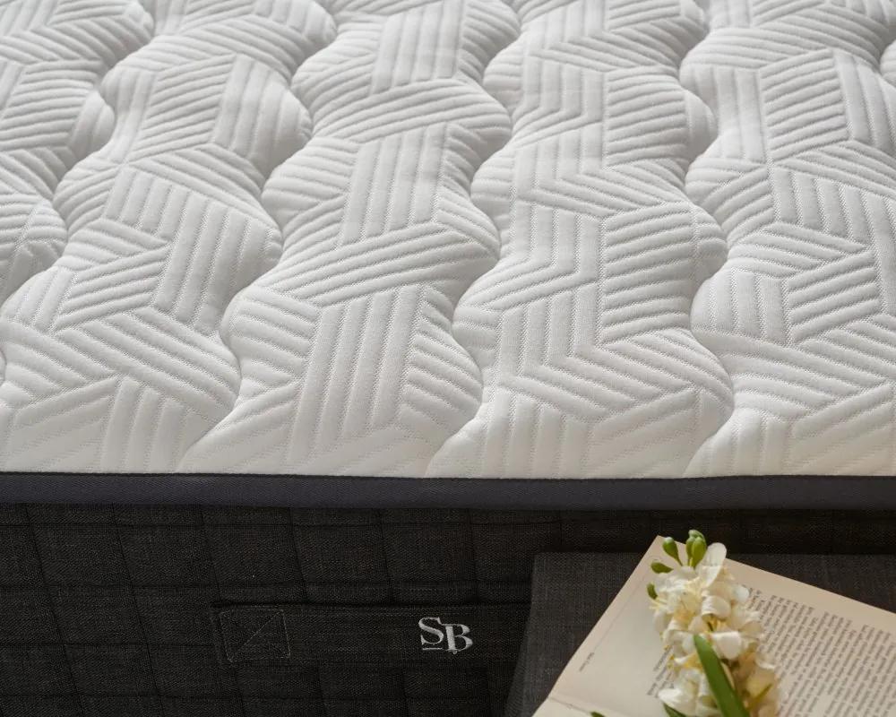 Čalouněná postel REGAL s matrací - antracit 120 × 200 cm