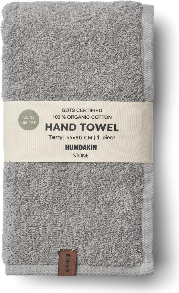 Ručník na ruce Humdakin Terry 55 x 80 cm šedý