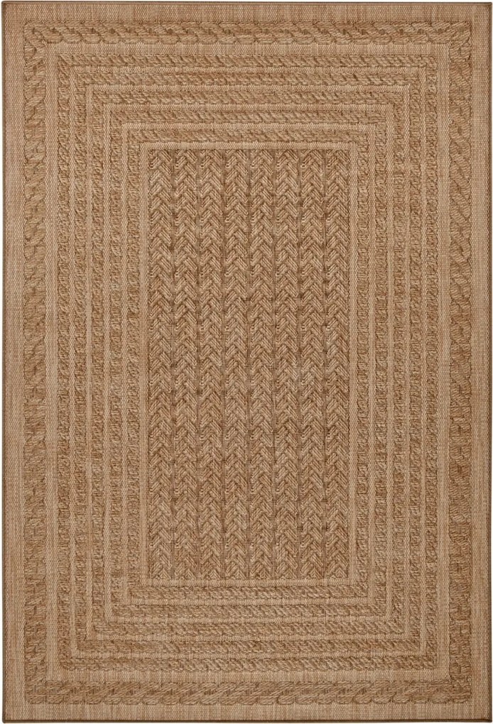 80x150 Kusový koberec Forest 103992 Beige/Brown – na ven i na doma