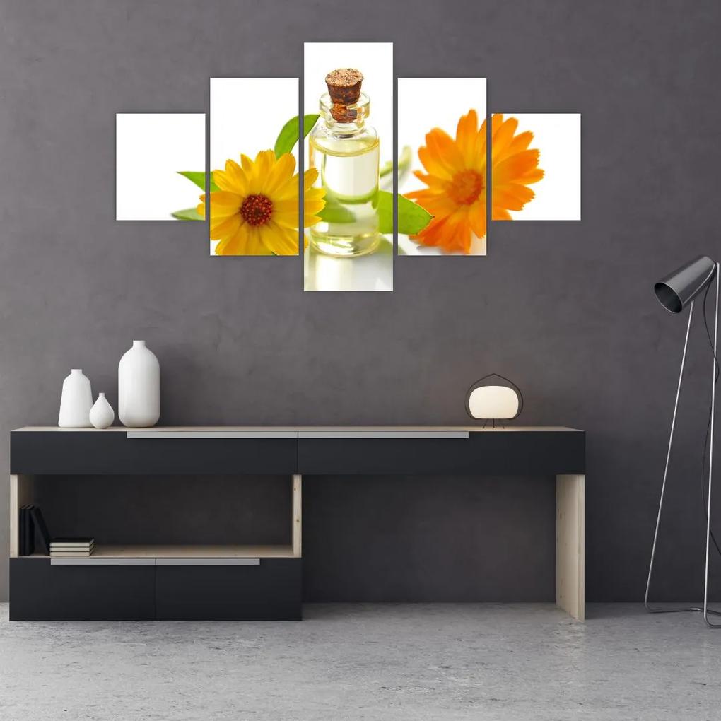 Obraz květinového oleje (125x70 cm)