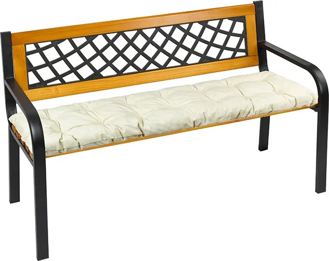 Bellatex Sedák na lavici prošívaný Béžová 40x120 cm