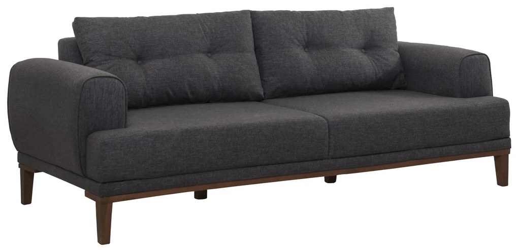 Hanah Home Třímístná pohovka BALERA s křeslem antracitová 223 cm