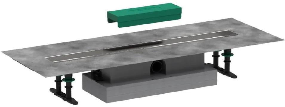 Hansgrohe uBox universal - Set pro plochou instalaci lineárního sprchového žlabu 700 mm, nerez 56017180