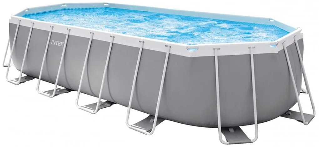 INTEX Prism Frame Oval Premium Pools bazénový set 610 x 305 x 122 cm s kartušovou filtrační pumpou 26798NP