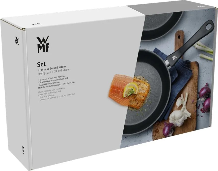 Nerezové pánve v sadě 2 ks s keramickým povrchem ø 28 cm Devil – WMF