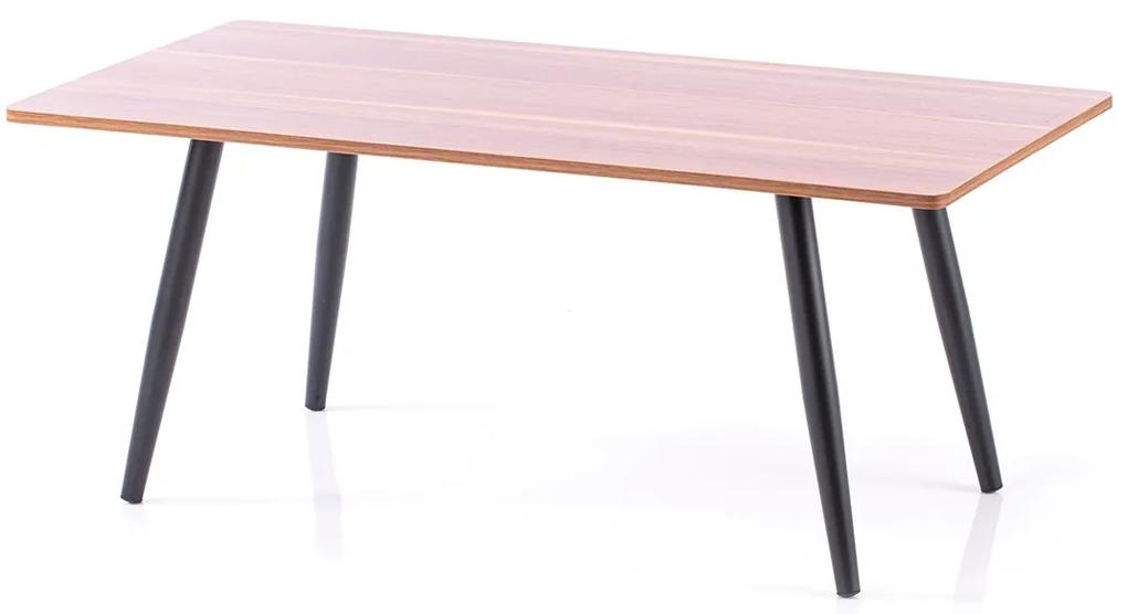 Konferenční stůl s deskou v dekoru ořech PYXE 110x55 cm