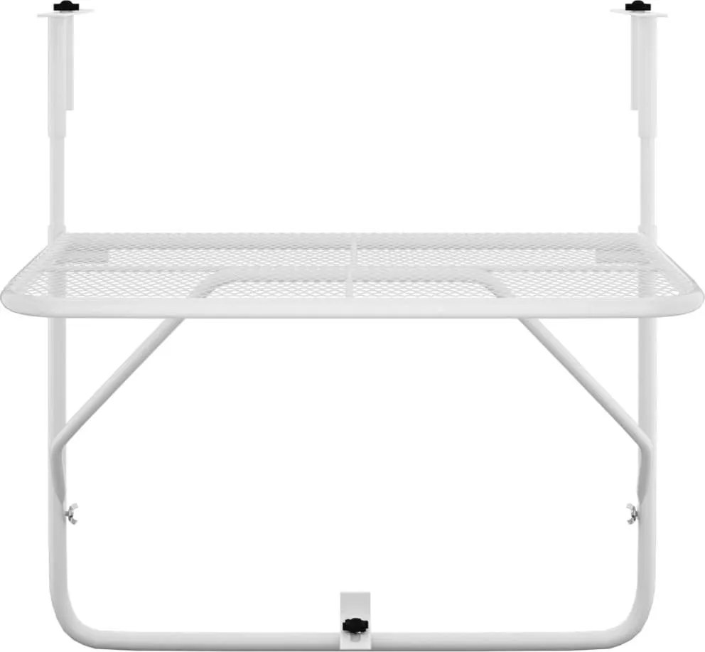 vidaXL Balkonový stolek 60 x 40 cm ocel [340916] Barva: Černá