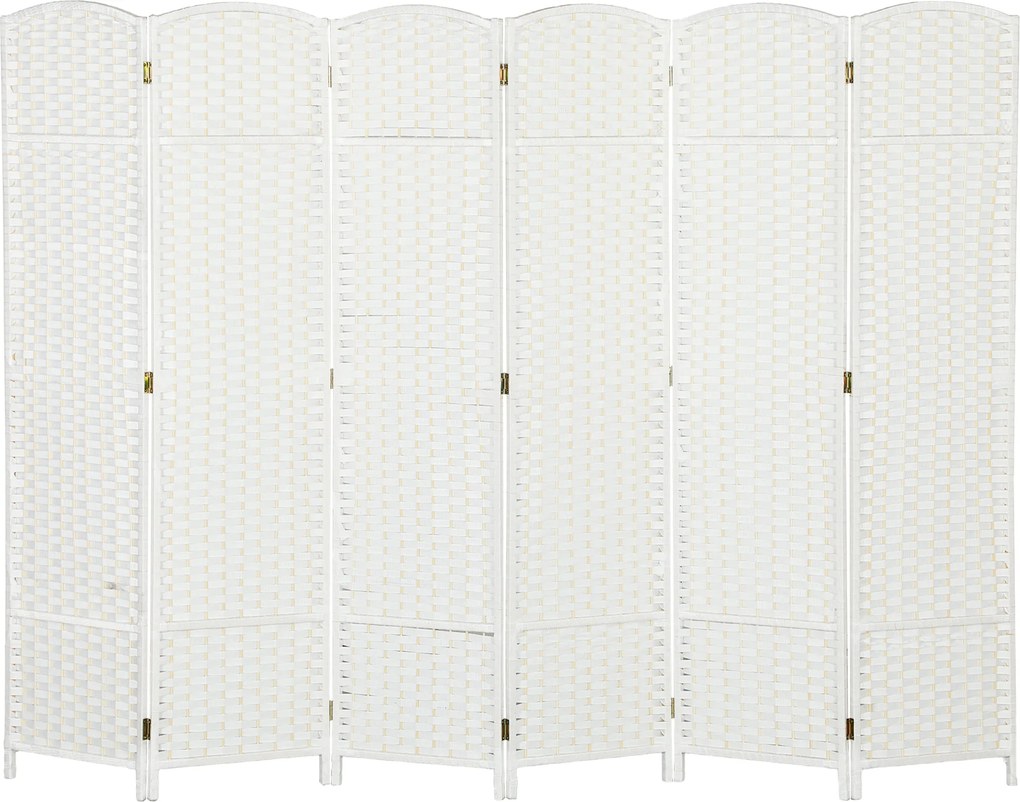 HOMCOM 6-panelový rozdělovač místností 240x170 cm skládací dělicí stěna pro obývací pokoj, ložnici a kancelář