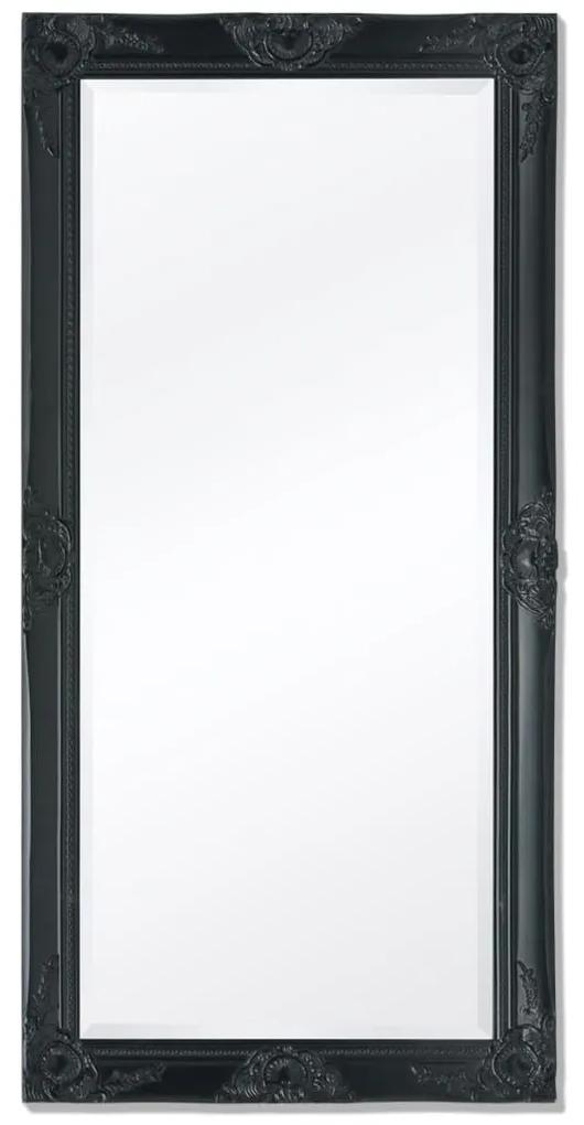 243686 vidaXL Nástěnné zrcadlo v barokním stylu 120x60 cm černé
