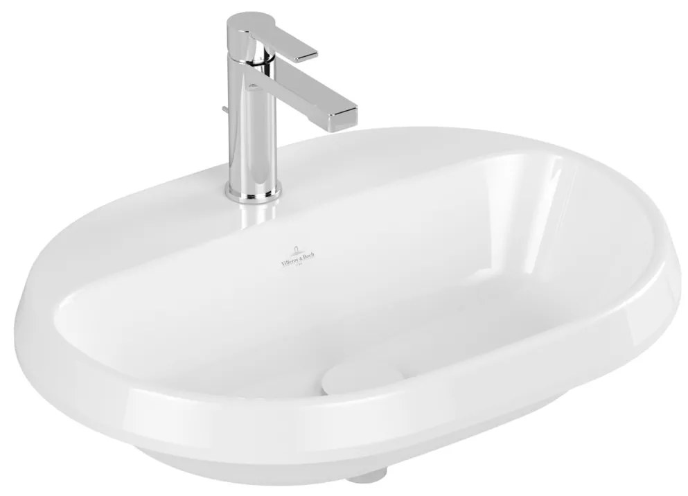 Villeroy & Boch Villeroy Boch Architectura - Zápustné umyvadlo, 600x450x170 mm, bez přepadu, alpská bílá CeramicPlus 5A6661R1