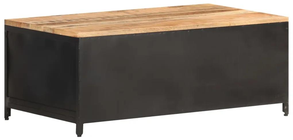 Konferenční stolek 90 x 50 x 37 cm masivní hrubý mangovník - Default Title
