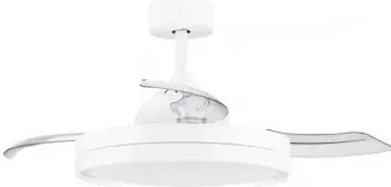 LED bílé designové stropní svítidlo Nevma s dálkovým ovládáním