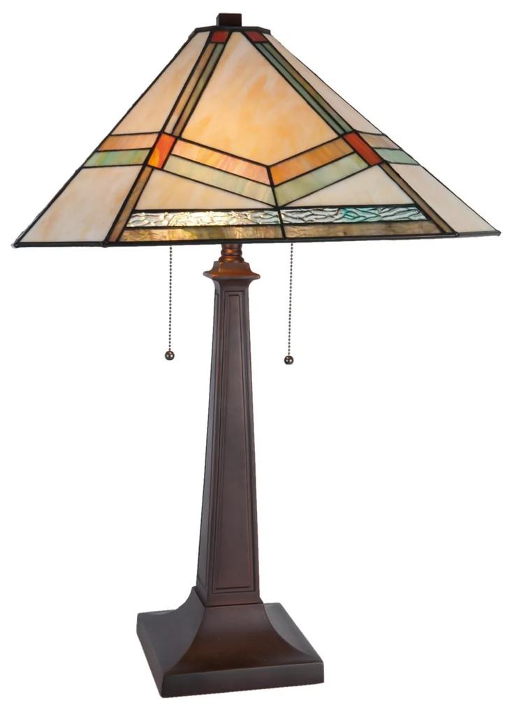 Stolní lampa Tiffany Pyramid - 50*50*75 cm