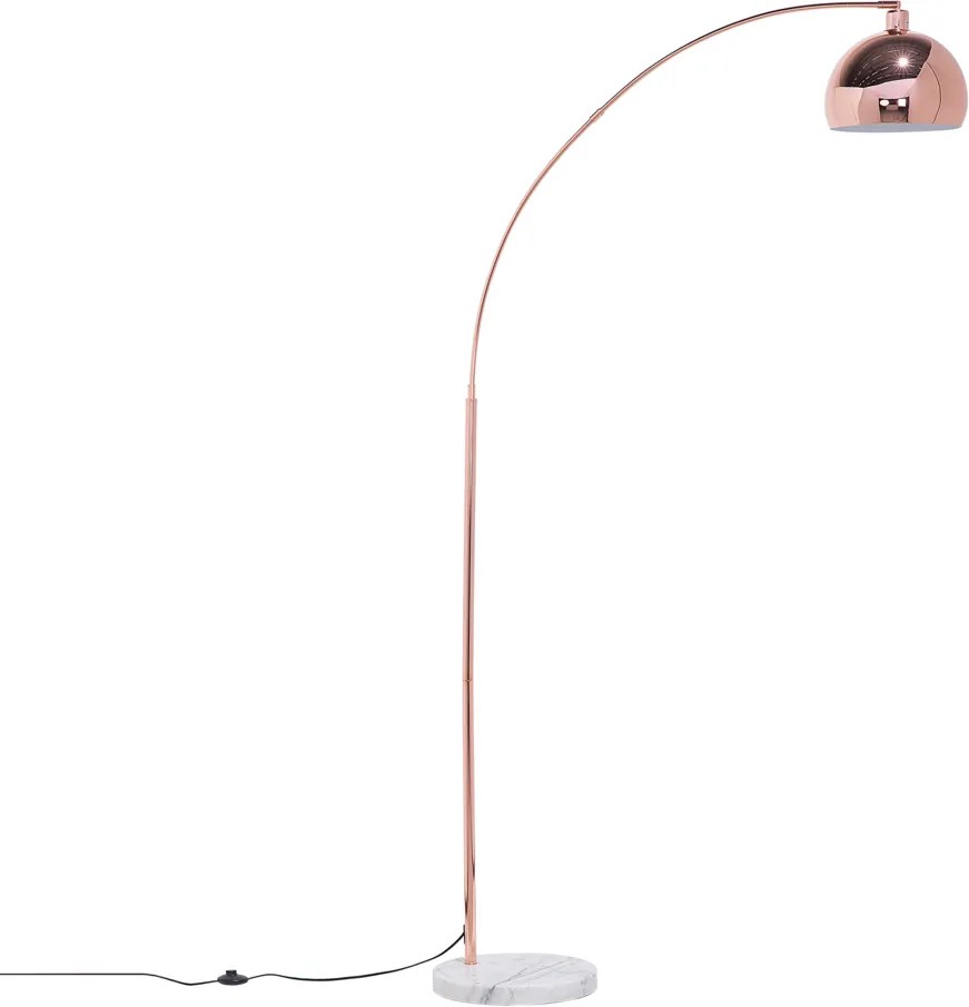 Stojící lampa měděná 210 cm PAROO