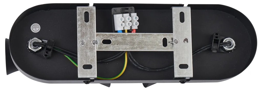 Moderní stropní bodové svítidlo černé 2-světelné nastavitelné - Triangle