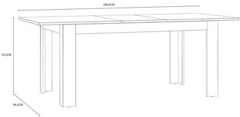 Rozkládací stůl tmavě modrý 160 cm