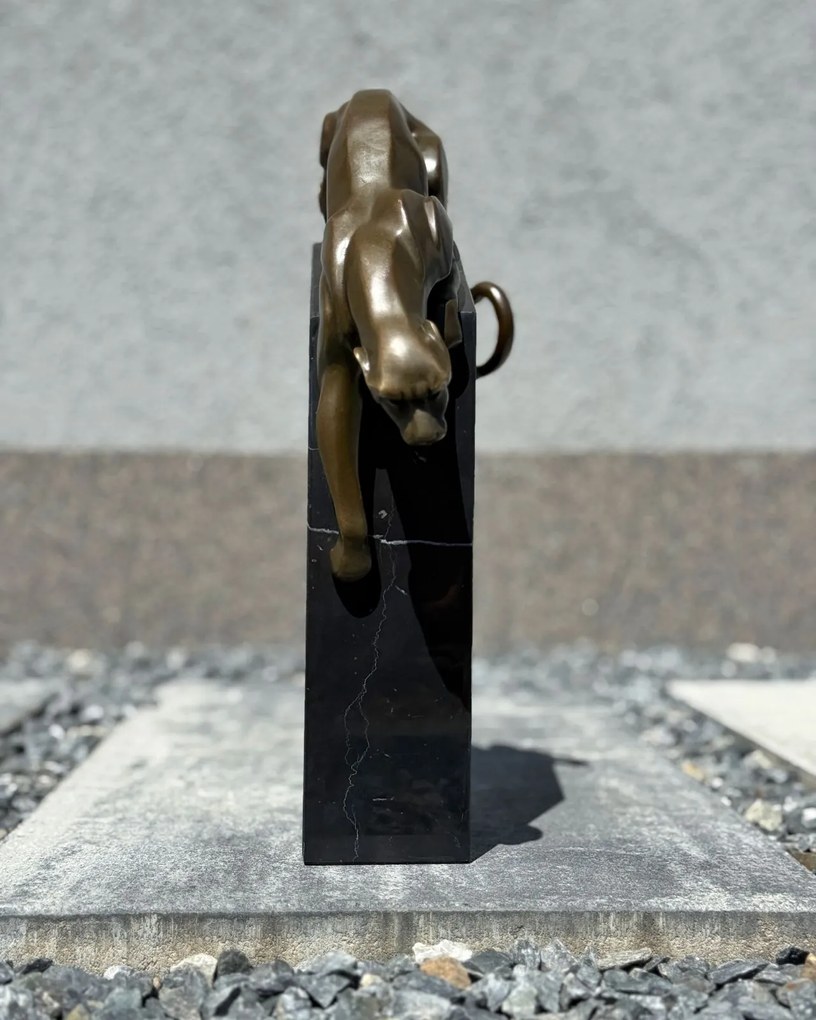 Luxusní bronzová socha - Panther