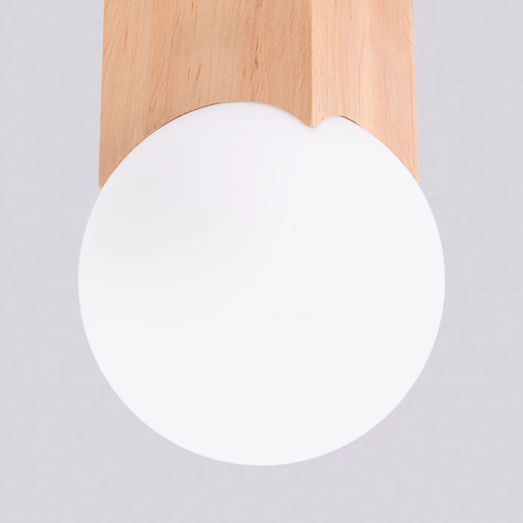 Sollux Lighting Stropní svítidlo SOLIS přírodní dřevo