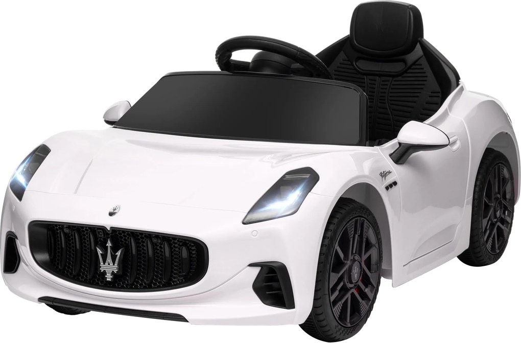 Dětské elektrické auto AIYAPLAY 3+ let Maserati Gran Turismo Folgore s 2 výkonnými motory, 12V baterie, rychlost 3-5 km/h, dálkové ovládání 2.4G, svět