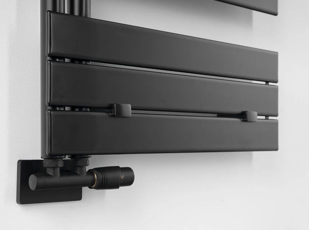 Aqualine Mythos otopné těleso rovné boční připojení 500 x 830 mm černá mat LLM508B