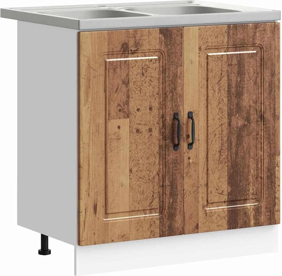 Kuchyňská skříň Kalmar Staré dřevo 80 x 46 x 81,5 cm 3315009