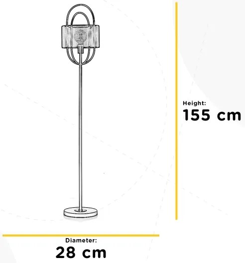 ONLI - Stojací lampa QUOKKA 1xE27/22W/230V