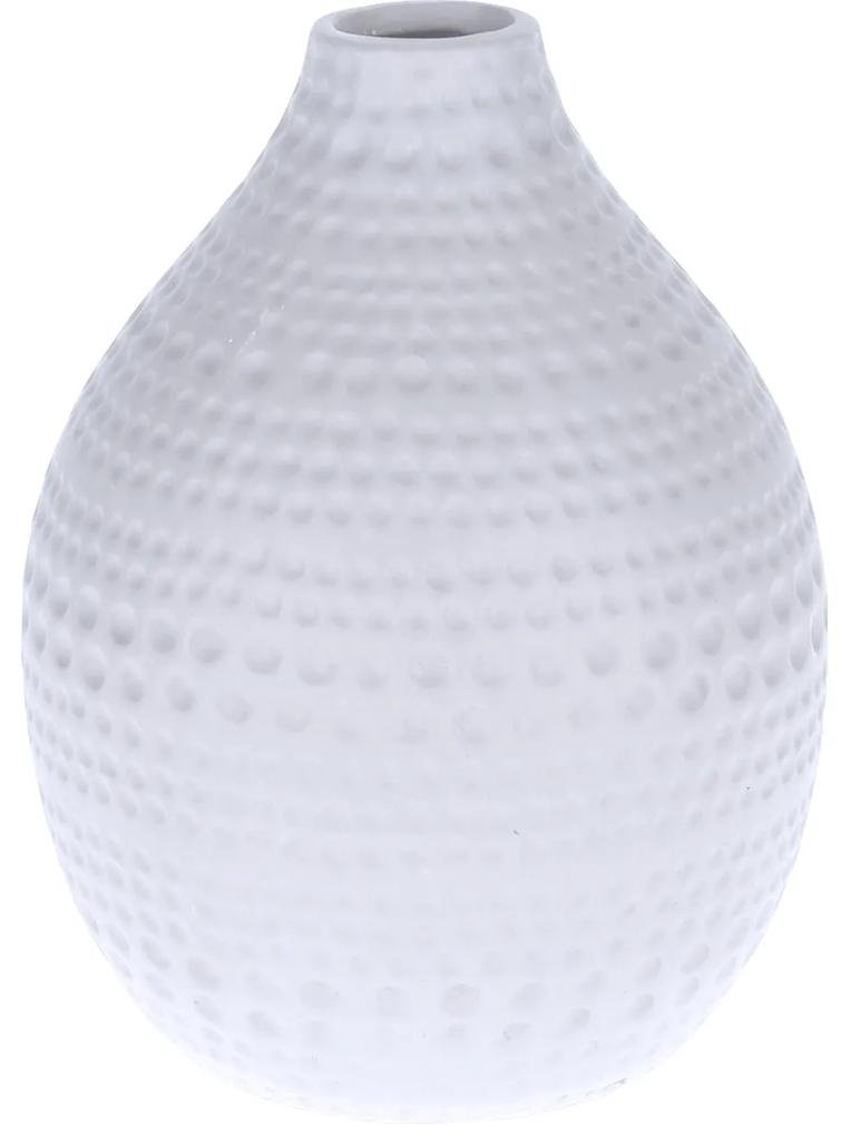 Koopman Keramická váza Asuan bílá, 17,5 cm | BIANO