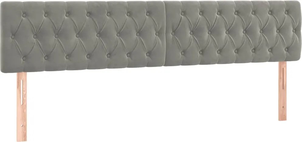 Box spring postel s matrací světle šedá 120x190 cm samet 3270013