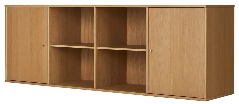 Nízká závěsná komoda v dekoru dubu v přírodní barvě 176x61 cm Mistral – Hammel Furniture
