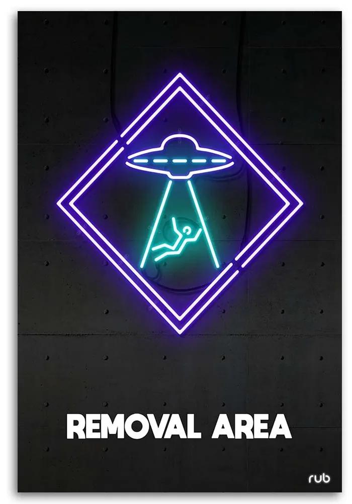 Gario Obraz na plátně Neonová pozornost mimozemšťanů - Rubiant Rozměry: 40 x 60 cm