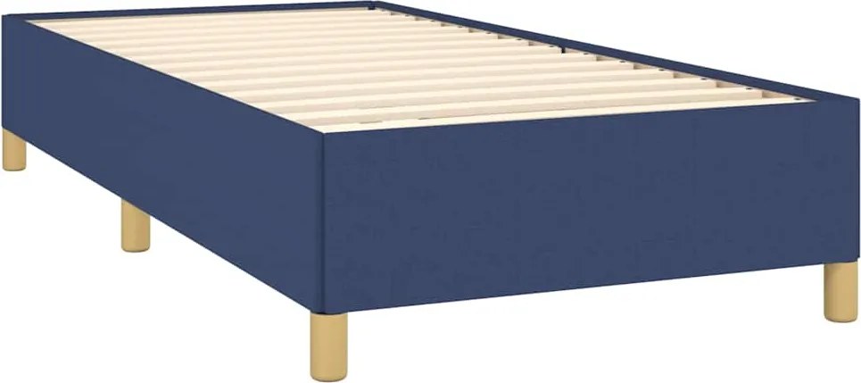 Box spring postel s matrací modrá 80x200 cm textil 3128643