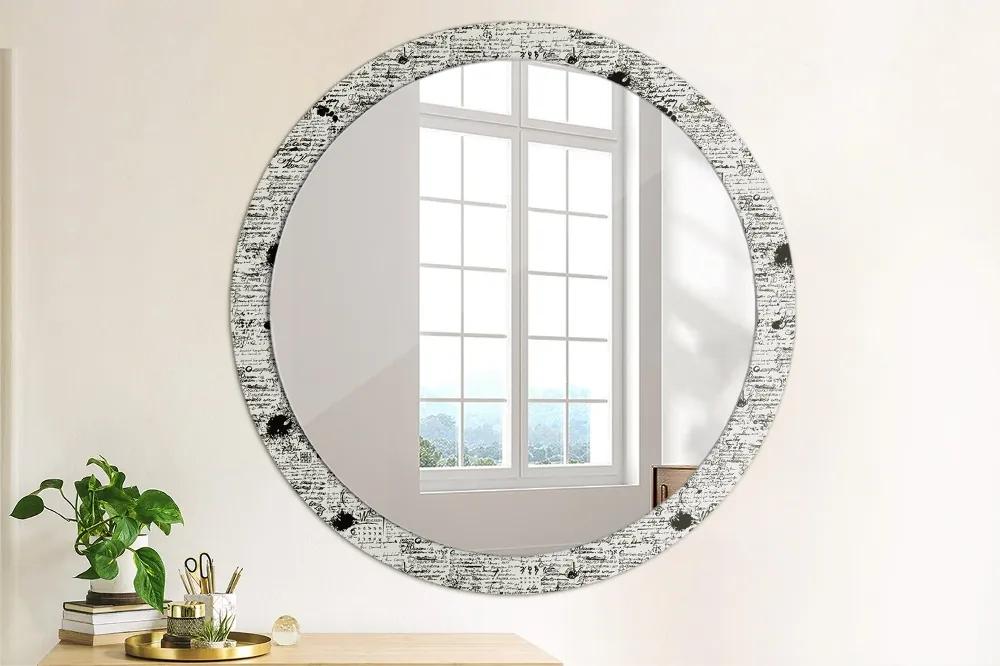 Kulaté dekorativní zrcadlo na zeď Šablona fi 100 cm