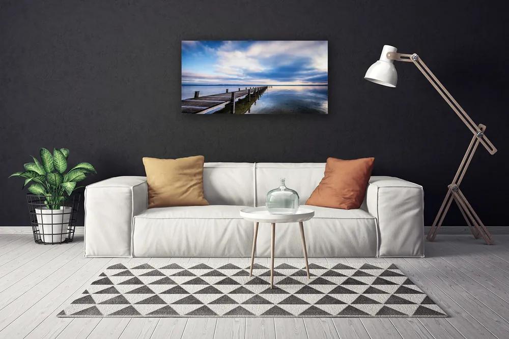 Obraz na plátně Most Moře architektura 125x50 cm