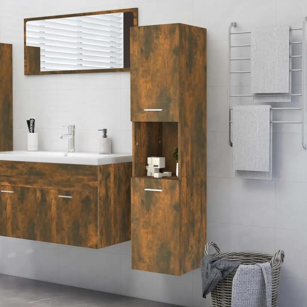 vidaXL Koupelnová skříňka 30 x 30 x 130 cm dřevotříska [805001] Barva: dub sonoma