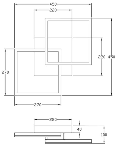 Fabas Luce 3394-22-282 - LED Stmívatelné svítidlo BARD 39W/230V 3000K antracit