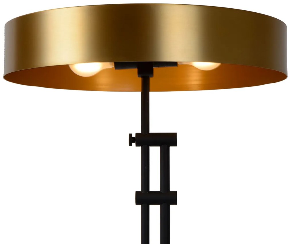 Lucide 30770/02/02 stojací lampa Giada matně zlatá, 2xE27, 143,5cm