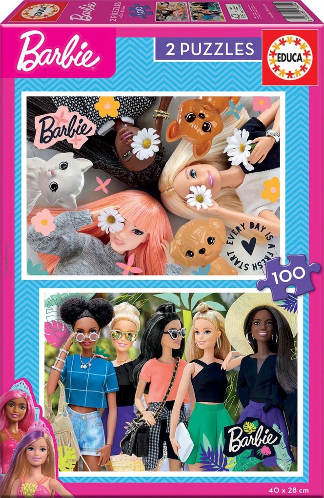 Educa puzzle barbie 2 × 100 dílků