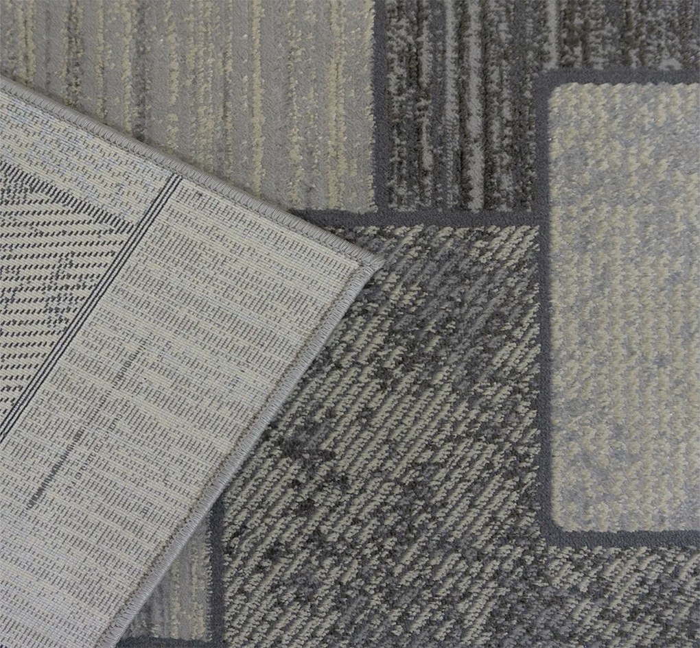 BE Koberec Esprit 3603 GREY - šedý obdélníkový Rozměr: 140x190 cm