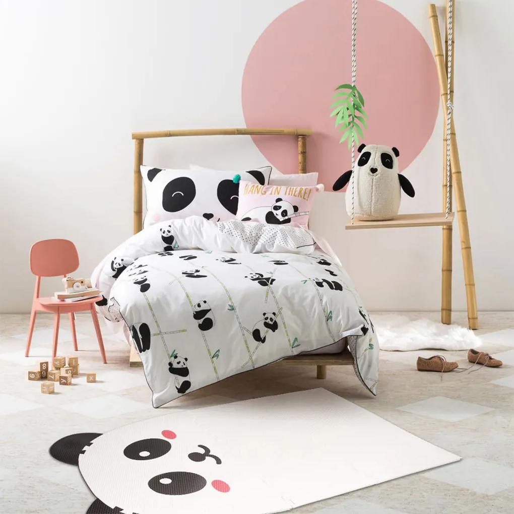 Vylen Designová puzzle podlaha Panda Bílá