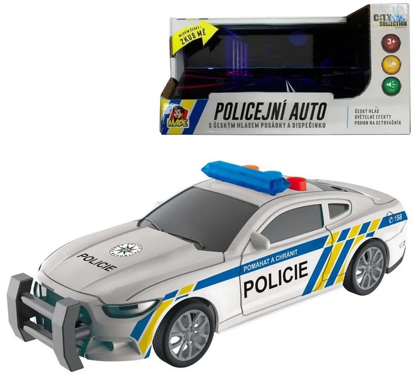 Farm Collection Policejní auto na setrvačník 17 cm se světlem a zvukem