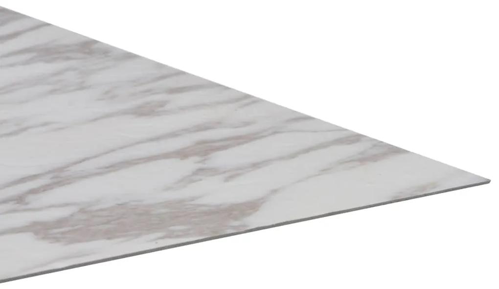 Samolepící podlahové desky z PVC 5,11 m² bílý mramor,  144872