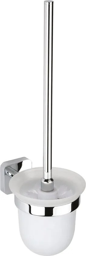 Sapho Sapho, INSIA WC štětka nástěnná, miska mléčné sklo, chrom, IS008