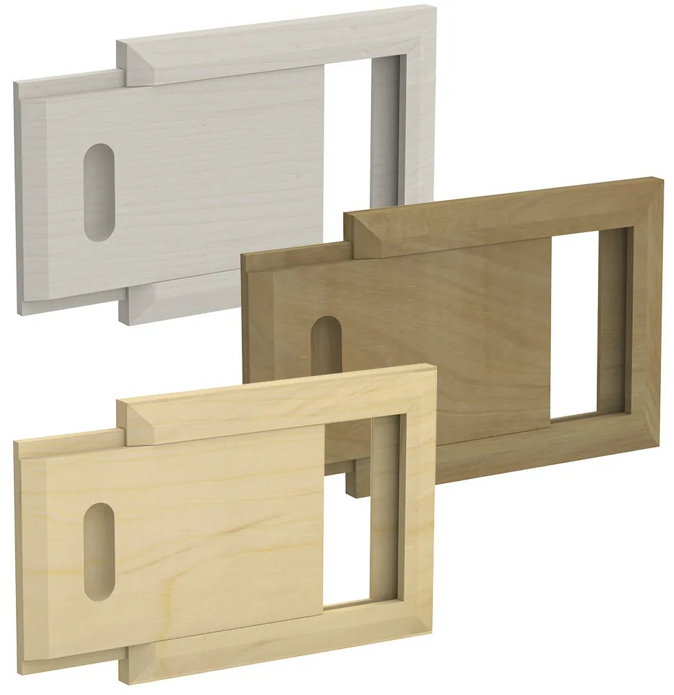 Sentiotec posuvné odvětrání do sauny šoupátko smrk