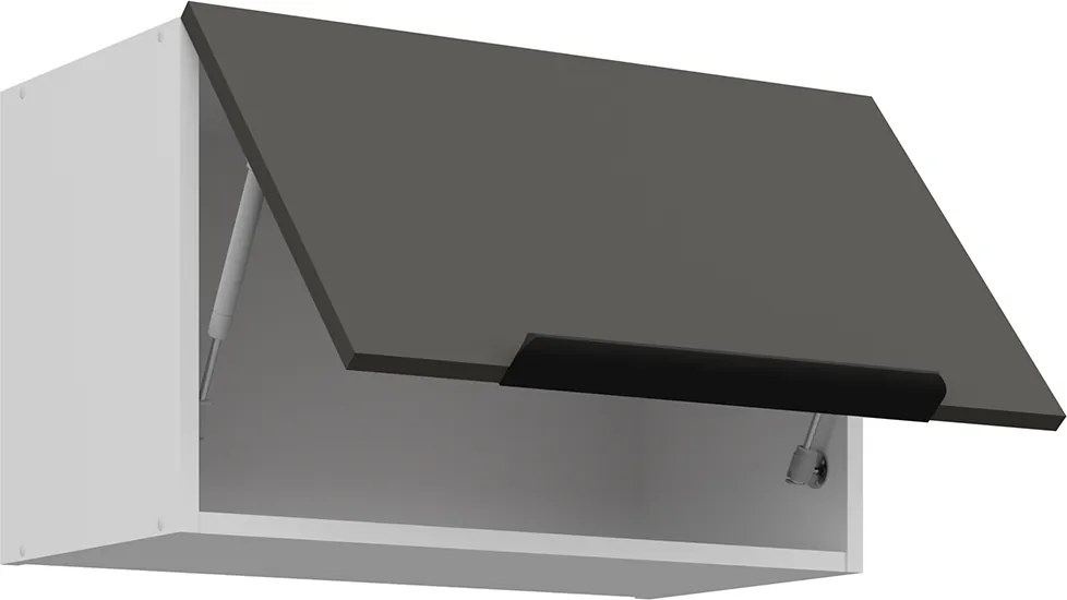 ARIA po | horní skříňka 60 GU-36 1F výklopná | 60 cm | ANTI FINGERPRINT povrch | bílá/šedá grafit