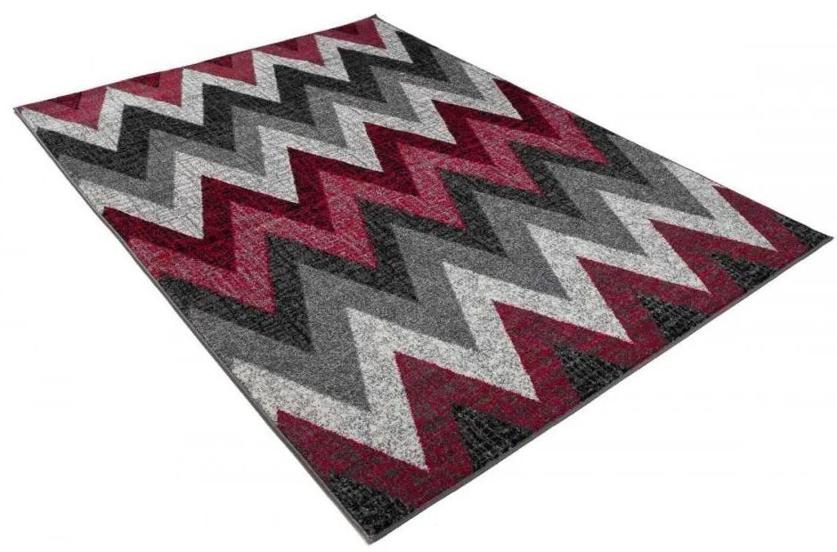 Kusový koberec Sildo šedočervený 80x150cm