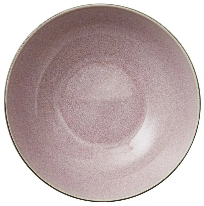 Bitz Velká kameninová salátová mísa 30 cm Grey/Light Pink